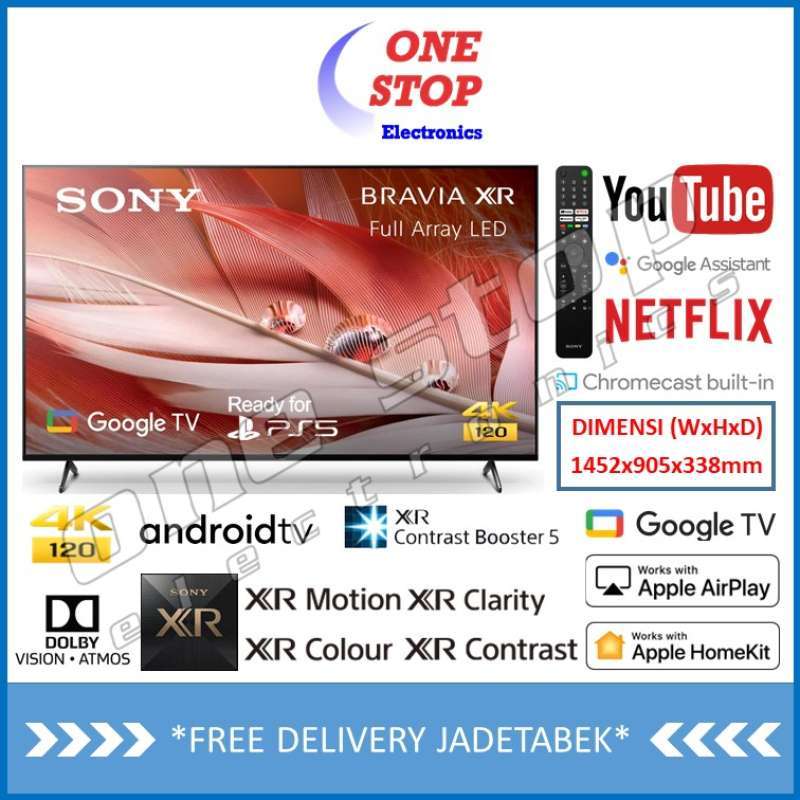 Promo [garansi Resmi] Sony Bravia Xr 65x90j 4k Uhd Smart Android Led Tv 65 Inch Xr-65x90j Diskon ...