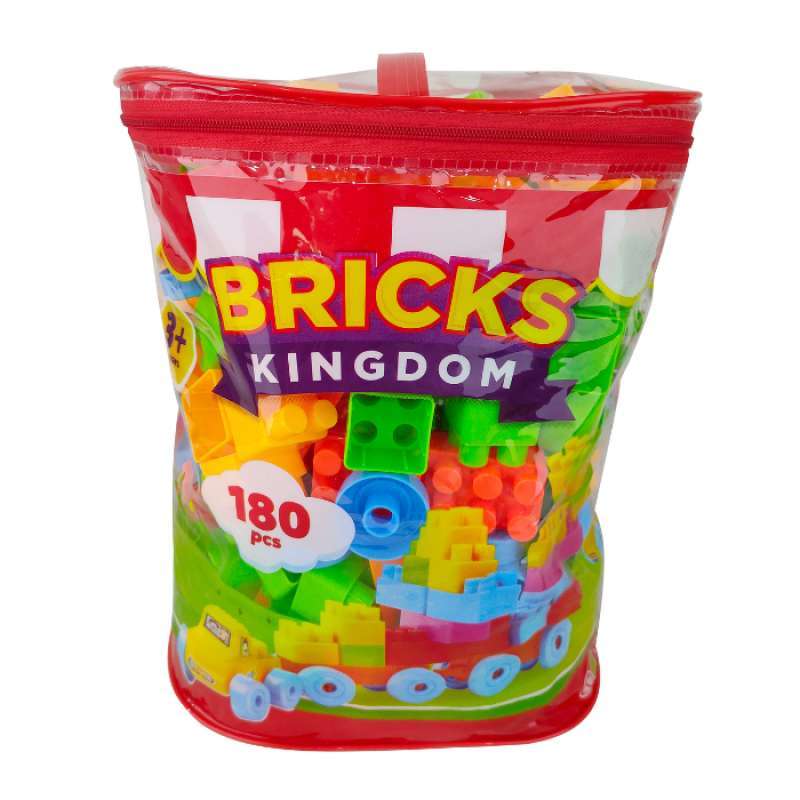Jual Bricks Kingdom Bucket Red Mainan Blocks [180pcs] di Seller Toys ...