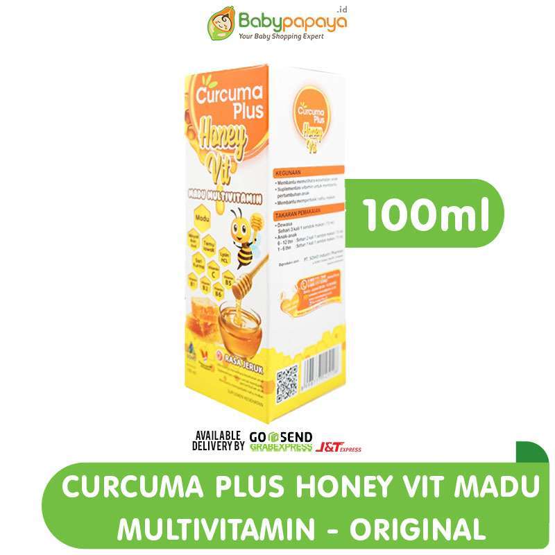 Jual Curcuma Plus Honey Vit Madu Multivitamin 100 Ml - Original Di ...