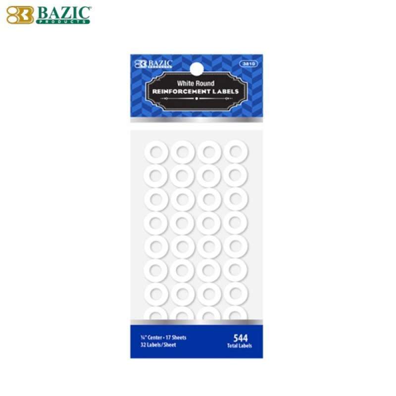 Jual Bazic White Round Reinforcement Labels Di Seller Bazic Official ...