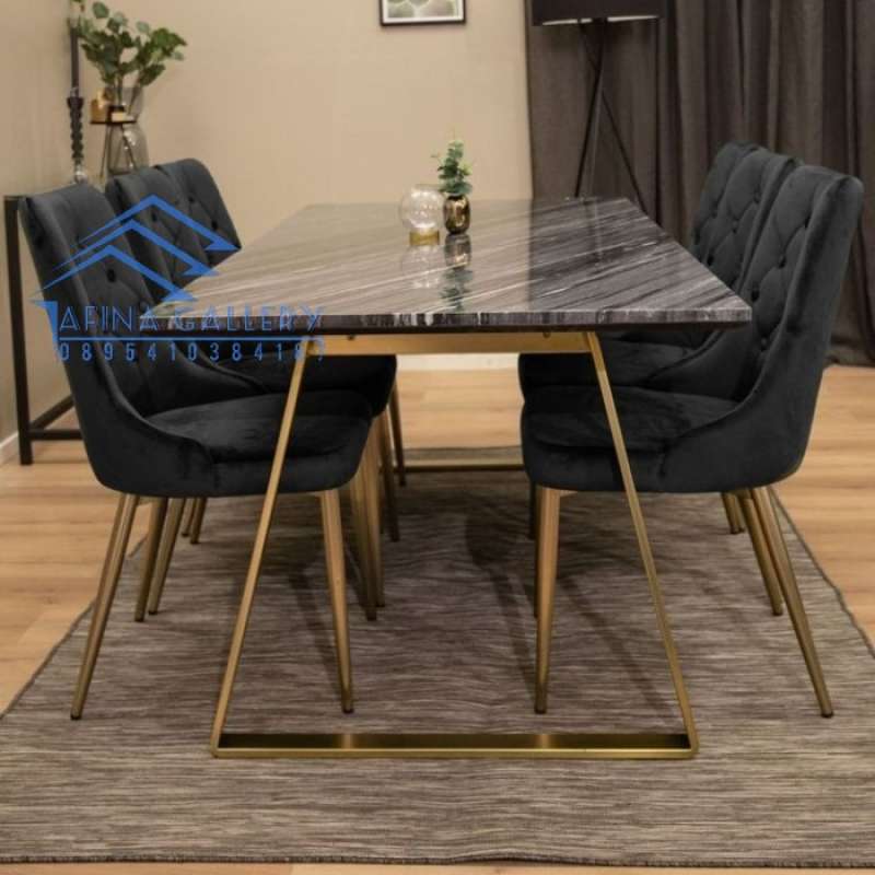Jual Meja Makan Marmer Hitam Original Murah - Harga Diskon Juni 2024 ...