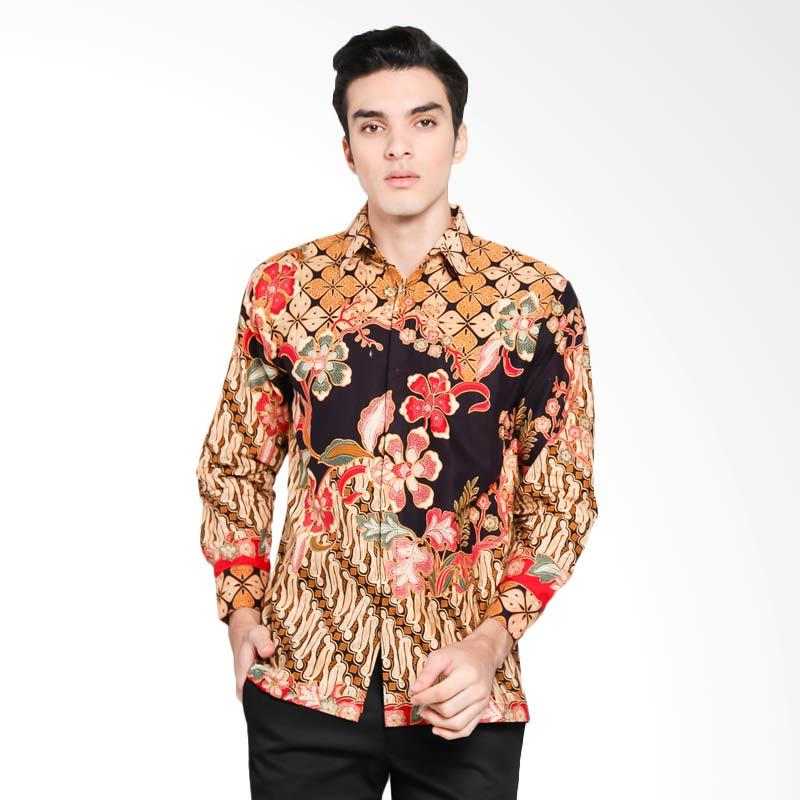 Jual Amanda Raisa Batik Parang Bunga Kemeja Batik Pria Lengan Panjang ...