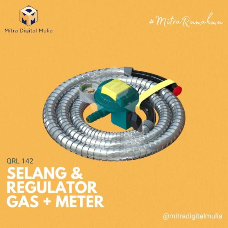 Jual Quantum QRL 142 Selang dan Regulator Gas dengan Meter (Kode 009 ...