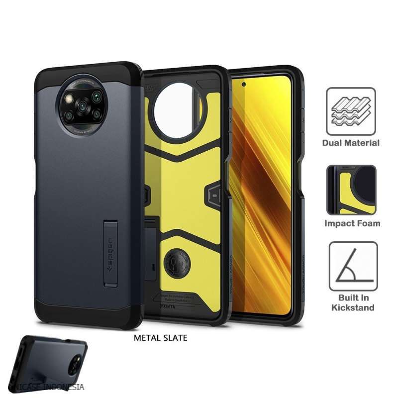 Promo Case Xiaomi Poco X3 Pro/ X3 Nfc Spigen Tough Armor Hybrid Stand ...