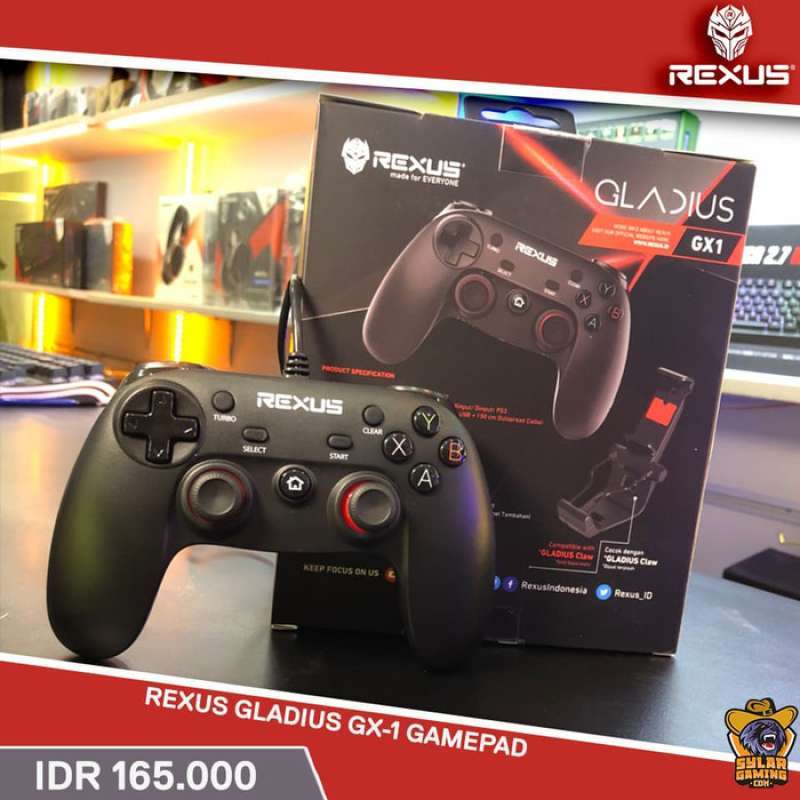 Promo Rexus Gladius GX1 Pro Gaming Gamepad - Joystick Diskon 22% di ...