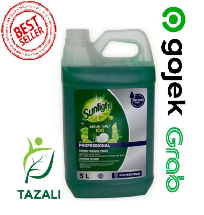 Jual Sunlight Sabun Cuci Piring PRO - Jeruk Nipis Jerigen 5 Liter Mumer di Seller 12MM - Kapuk ...