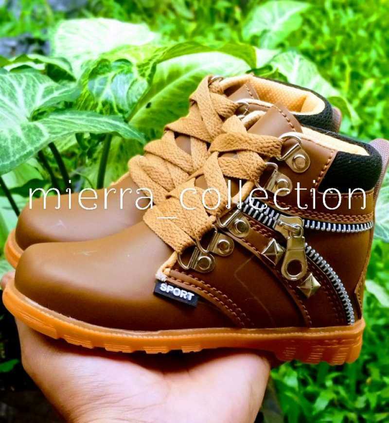 Promo sepatu boot anak laki laki dan perempuan trendi dan lucu - Tan 29 ...