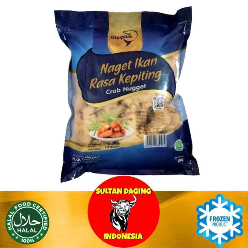 Promo NUGGET IKAN RASA KEPITING GIZIPLUS 250 GRAM/ GIZIPLUS CRAB/ CRAB ...