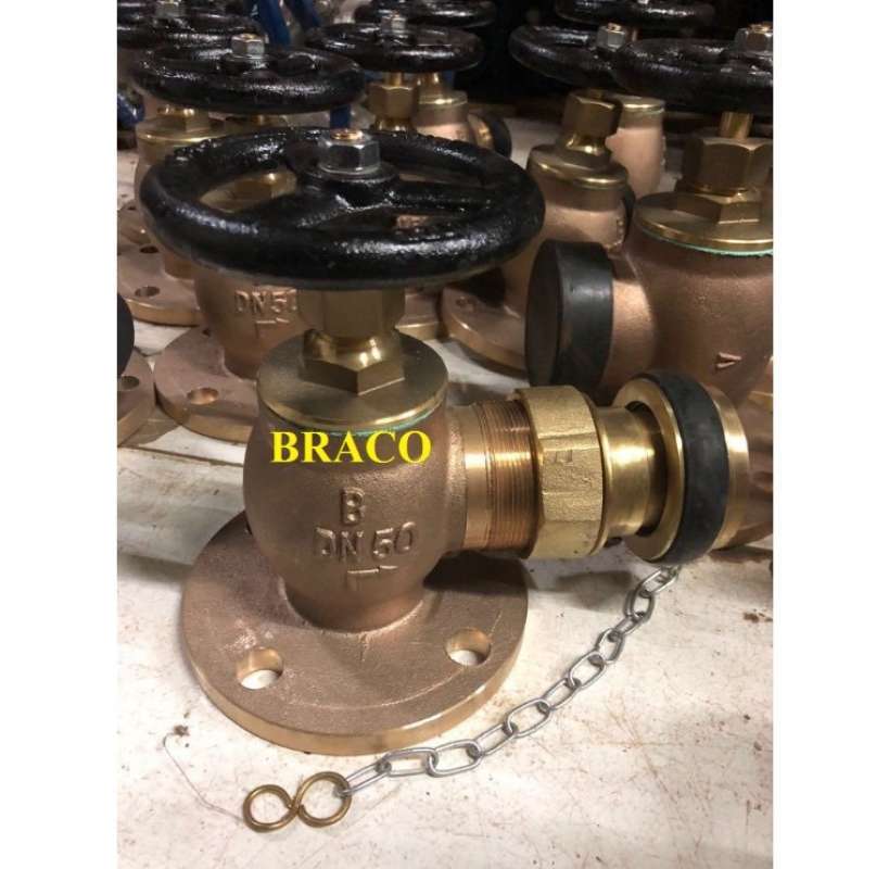 Jual ANGLE HYDRANT BRONZE VALVE MACHINO COUPLING DN50 SIZE 2 JIS 10K di ...