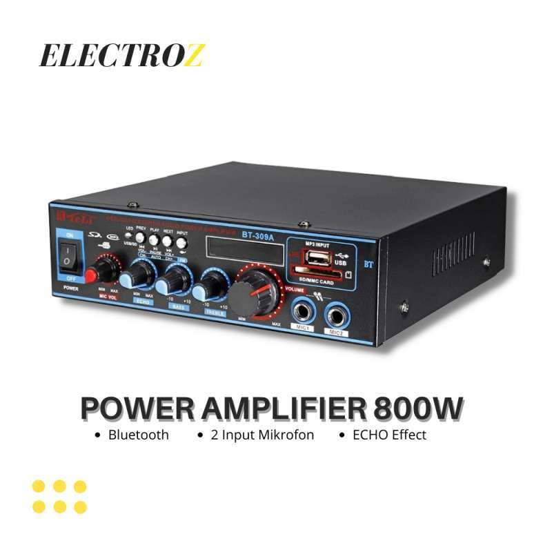 Jual Power Amplifier Bluetooth 800w Audio Echo Karaoke Sound System 2 ...