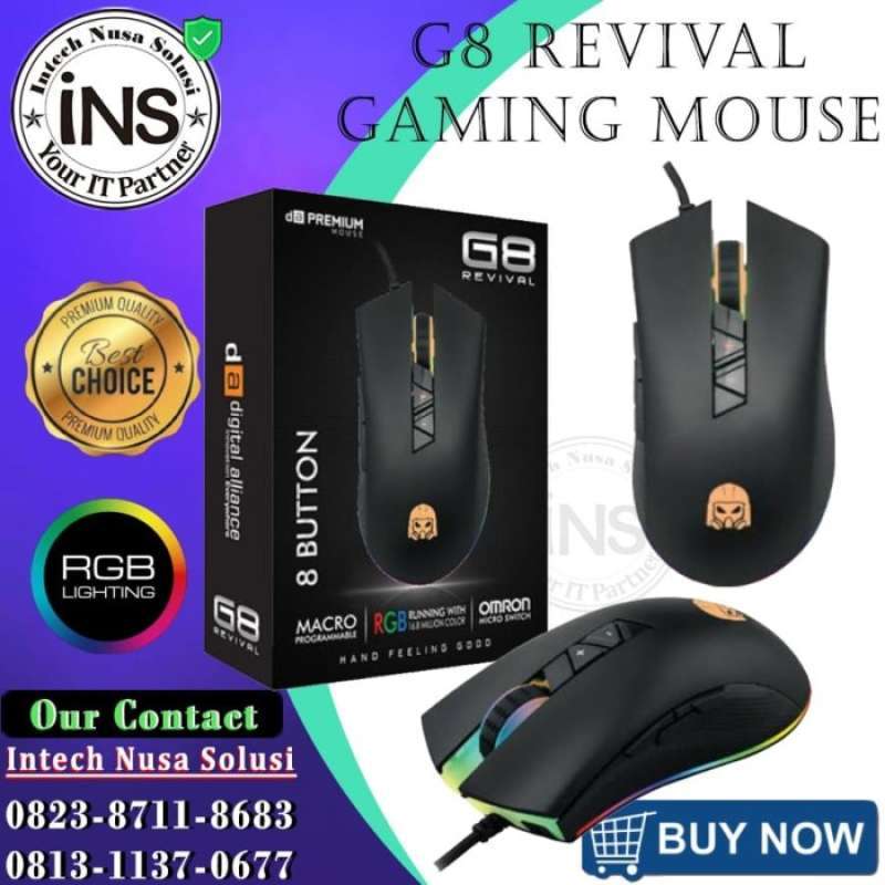Promo Digital Alliance G8 Revival Gaming Mouse Diskon 40% Di Seller ...