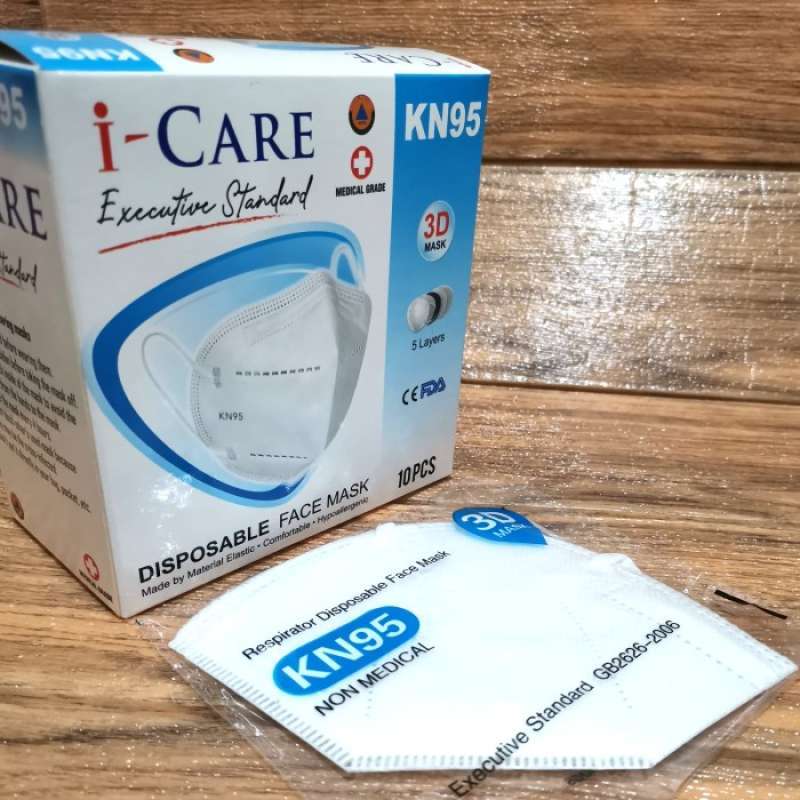 Jual Masker KN95 5ply Per box isi 10 pcs Masker KN 95 Original - Putih ...