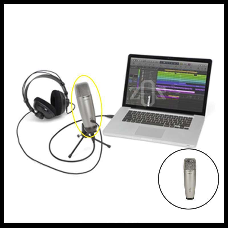 Jual Mic microphone Samson C01U Pro Profesional USB Studio Condenser di ...