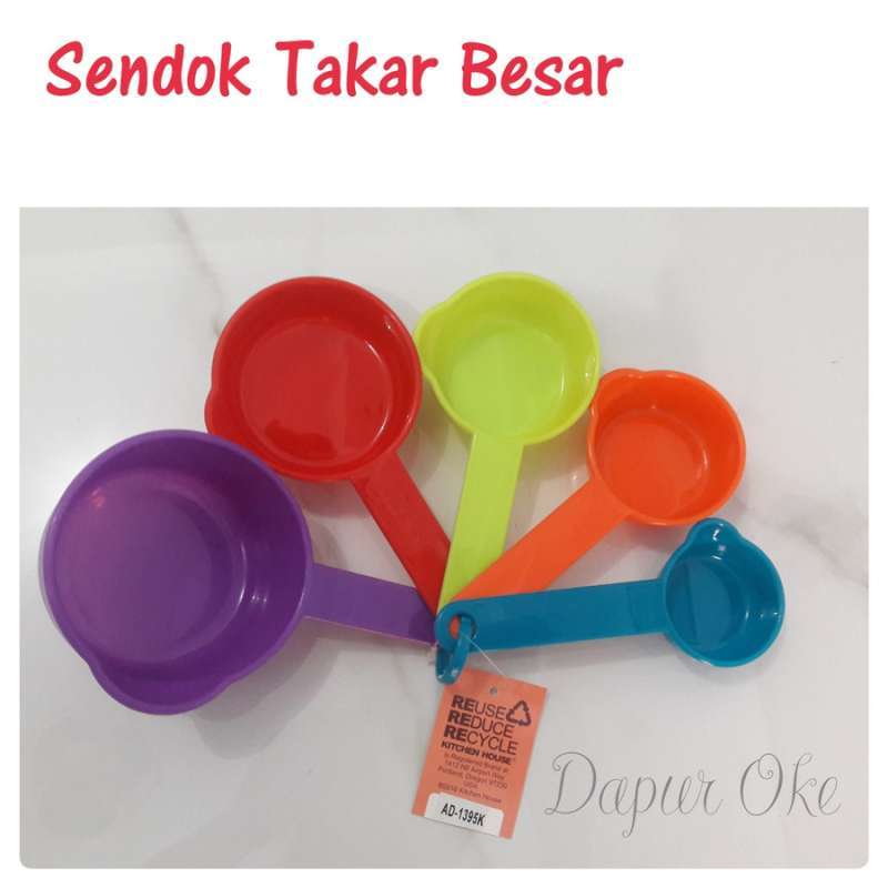 Jual Sendok Takaran Plastik Besar / Sendok Ukur 5 pcs di Seller Dapur ...