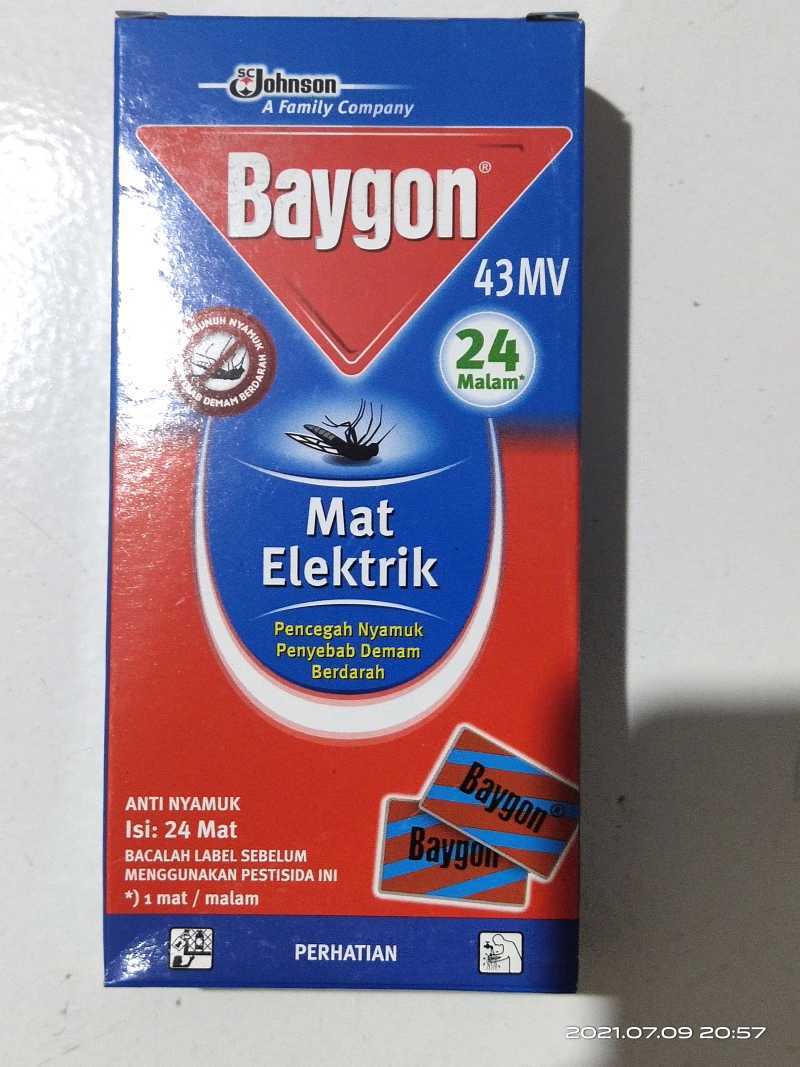 Jual Baygon Mat Electric Dengeu [1 Box/ 24 mat] di Seller ...