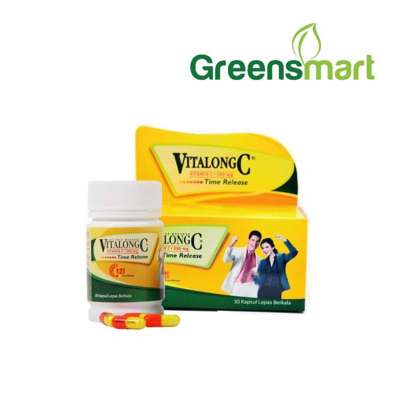 Jual Vitalong C Vitamin C 500mg Botol [Original/ 30 Kapsul ] di Seller ...
