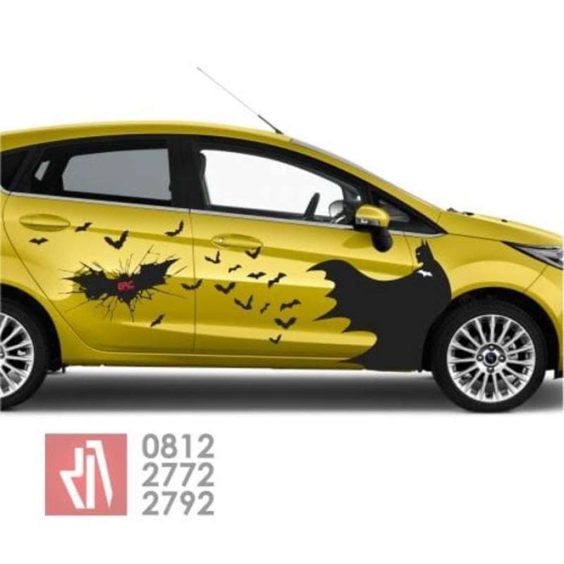 Jual stiker mobil cutting karakter batman logo keren simpel kualitas di ...