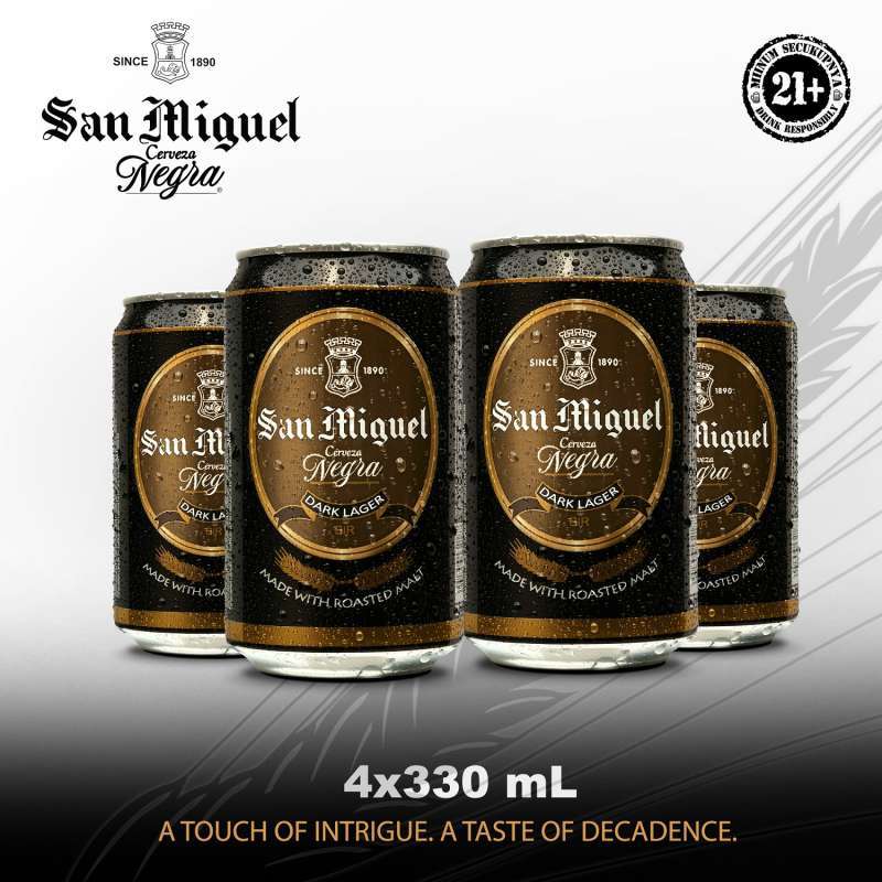 Jual Cerveza Negra Bir Hitam - [330mL/ 4 Kaleng] di Seller BEERsama ...