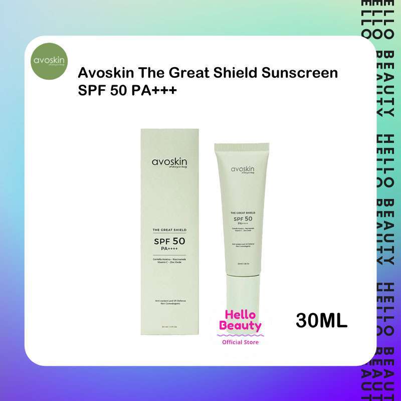 Jual Avoskin The Great Shield Sunscreen SPF 50 PA++++ di Seller Hello ...
