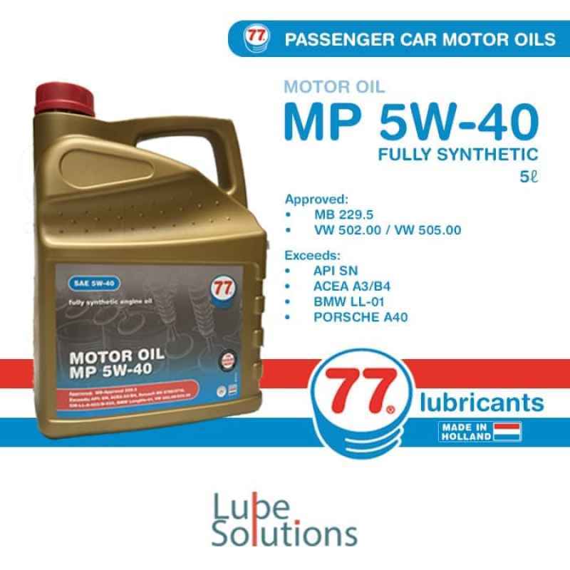 Jual OLI 77 LUBRICANTS MOTOR OIL MP 5W-40 (MERCEDES-BENZ APPROVED) - GALON di Seller Lube ...