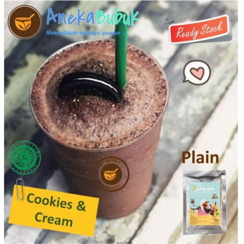Promo Bubuk Minuman PLAIN Cookies and Cream 1kg - Serbuk Minuman Es ...
