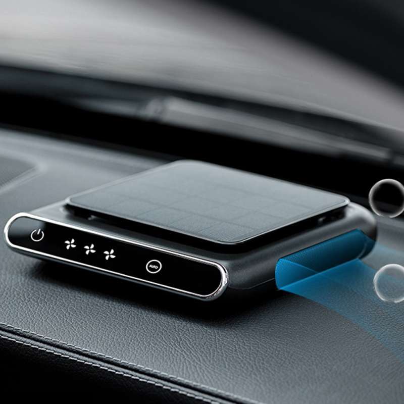 Promo Air Purifier Solar Powered for Car Indoor Eliminator Air Cleaner ...