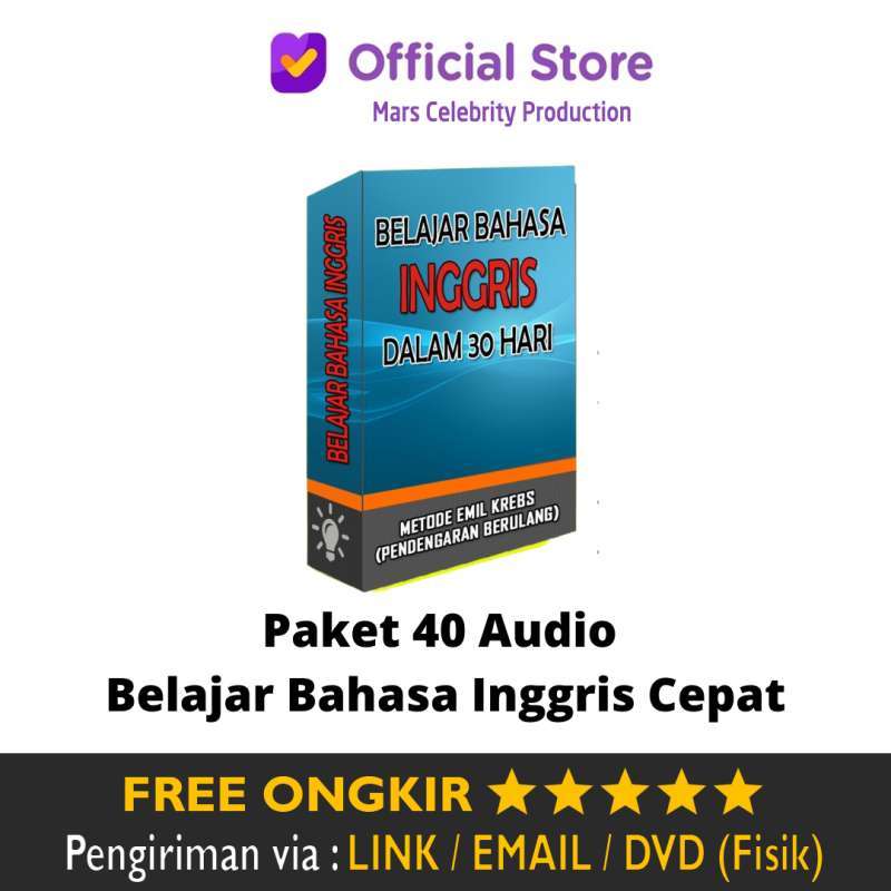 Promo Paket 40 AUDIO BELAJAR BAHASA INGGRIS MUDAH DAN CEPAT DALAM 30 HARI DENGAN METODE EMIL ...