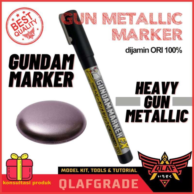 Jual Gundam Marker EX HEAVY GUN METALLIC Mr Hobby gun metal ORI di ...