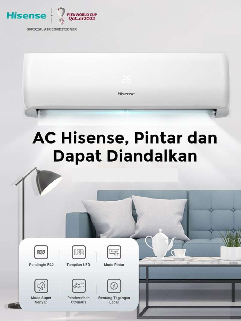 Promo Hisense Ac An12cdg Standard 1.5 Pk Dingin Kilat Cocok Untuk Kamar ...