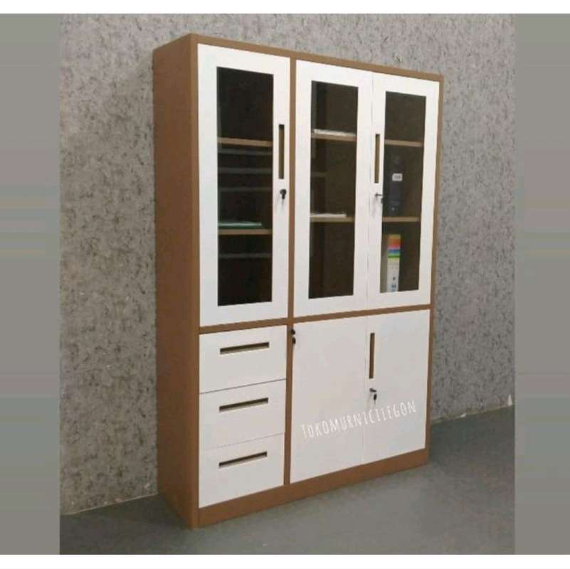 Jual Lemari Arsip Besi 3 Pintu Mocca (free Ongkir Cilegon Serang) Di ...