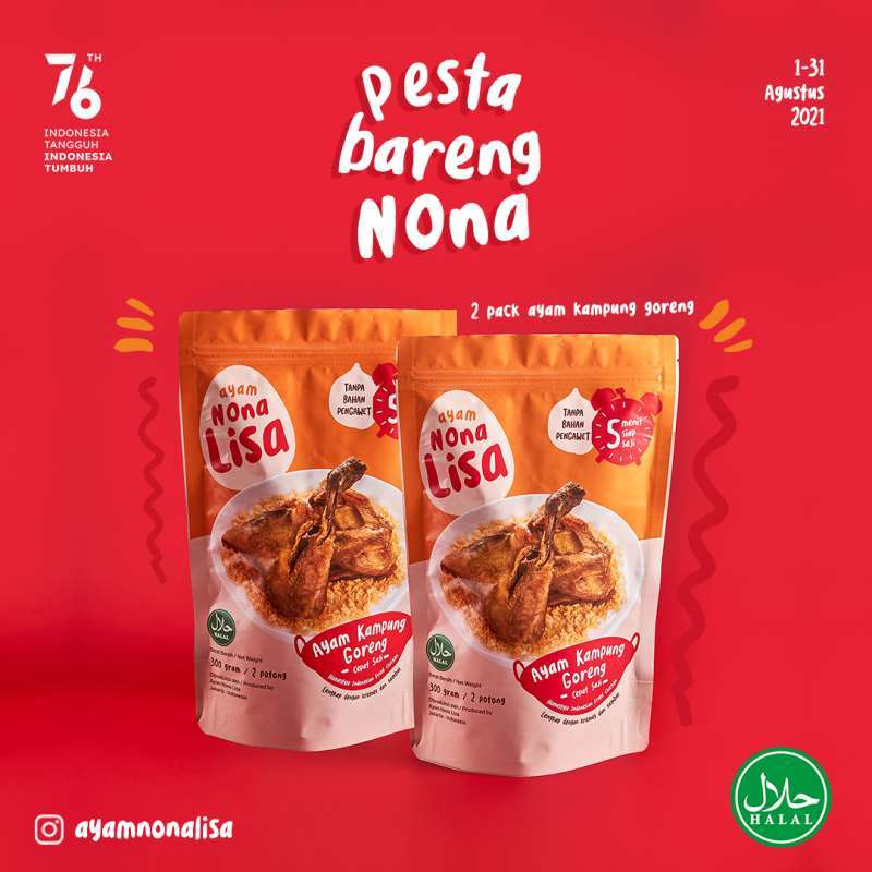 Jual Pesta Bareng Nona - HUT RI ke-76 [2 pack Ayam Kampung Goreng Ayam ...