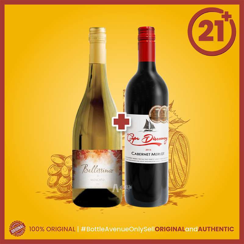 Jual Bundling Wine Bellissimo Moscato 750 ml + Cape Discovery Cab ...