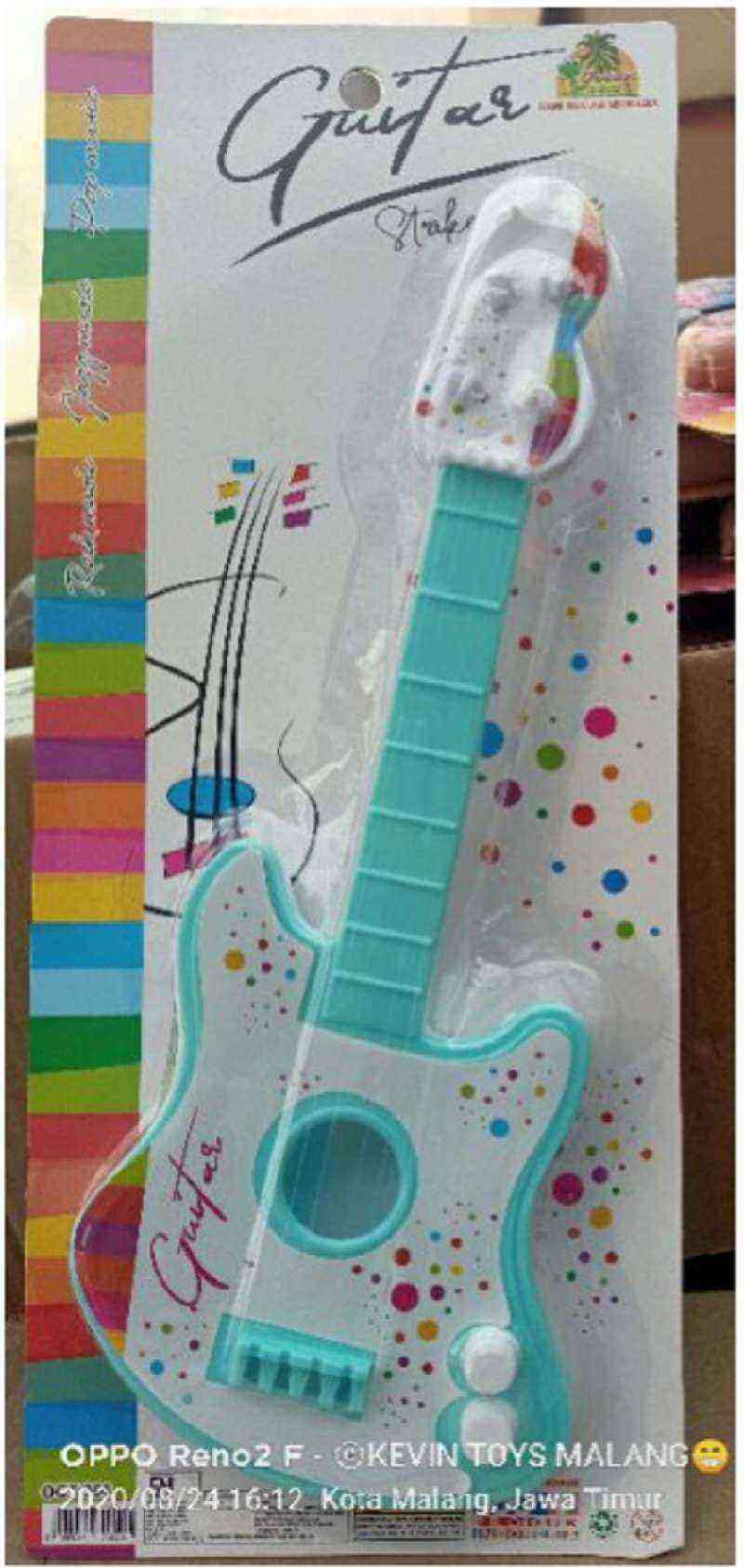 Jual Gitar mini petik mainan anak edukasi panjang 27cm kevin toys ...