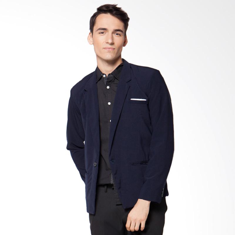 Promo Crows Denim Jas White List Exclusive Blazer Pria - Blue Diskon 46 ...