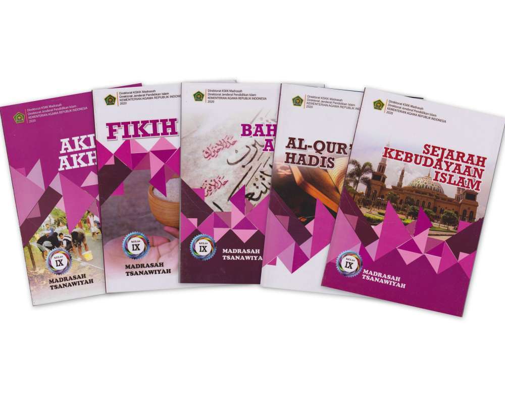 Jual Paket Buku Siswa Kelas 9 MTS 2020 AKIDAH AKHLAK , AL QURAN HADIS, BAHASA ARAB, FIKIH, SKI ...