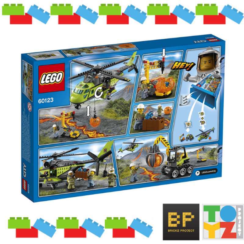 Jual Lego City 60123 Volcano Supply Helicopter Di Seller Brickz Project ...
