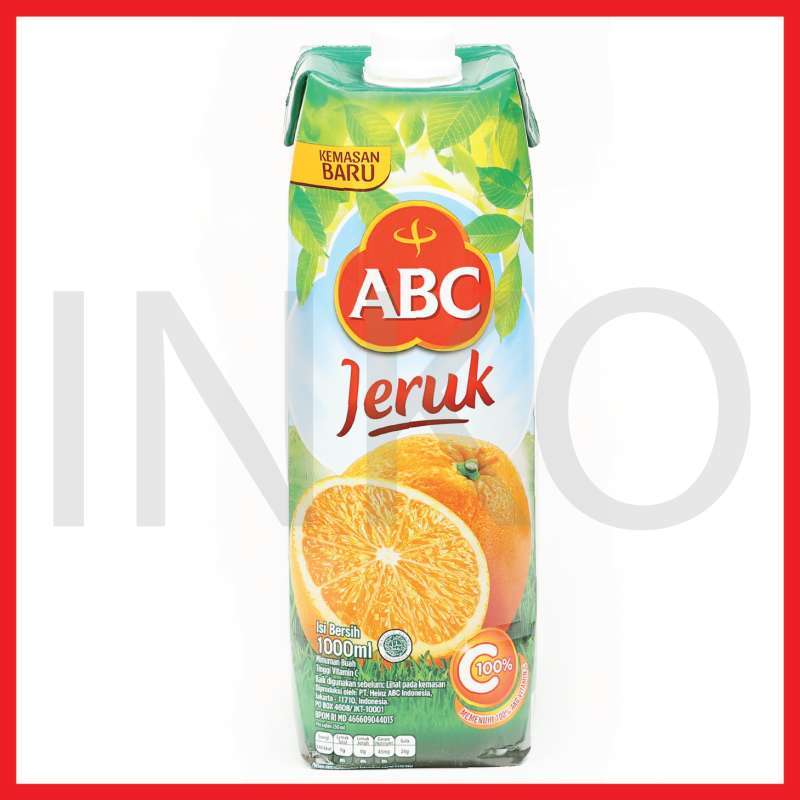 Jual ABC JUS JERUK ORANGE JUICE KOTAK 1L di Seller inko - Curug ...