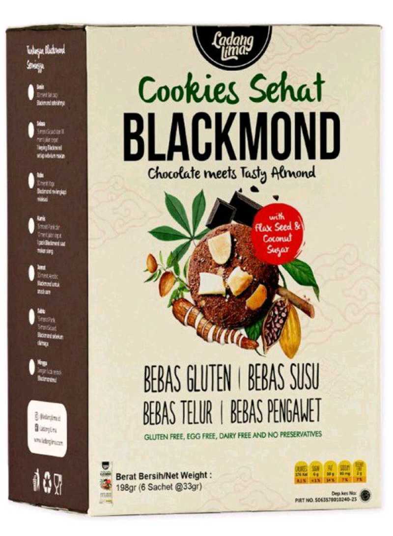 Jual Ladang Lima Blackmond Cookies [Sachet] di Seller sano_superfood ...