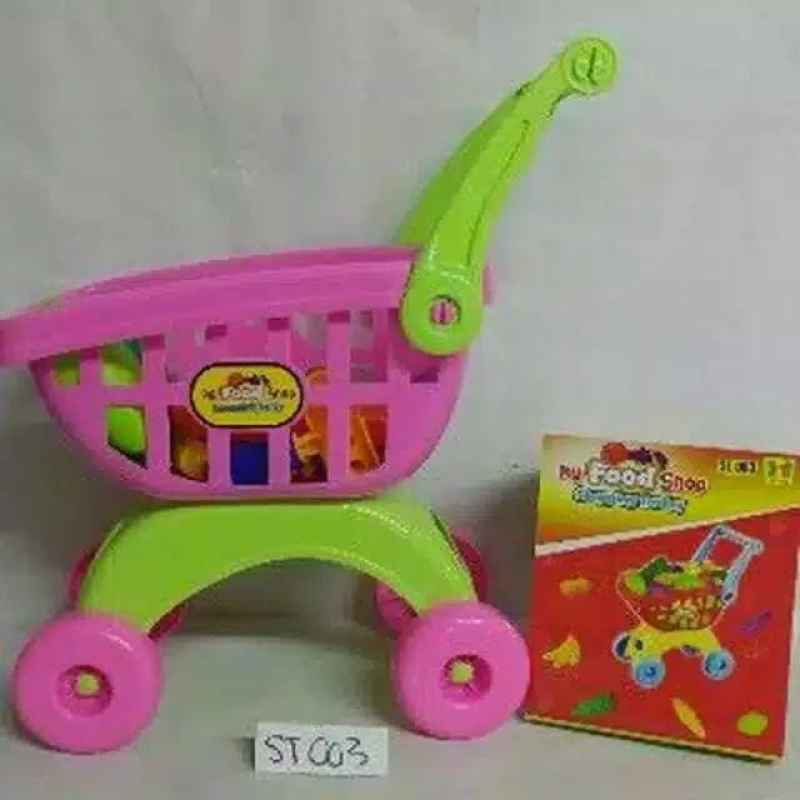 Jual Mainan Trolley Supermarket Shop - Troly Anak St003 - Merah di ...