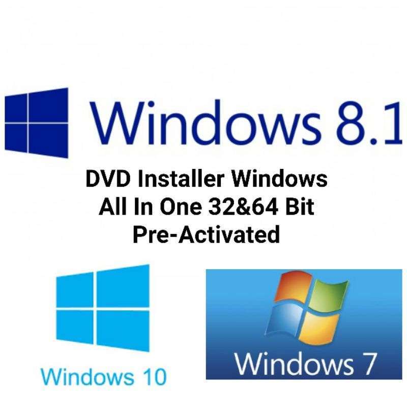 Jual Dvd Installer Windows 7/8.1/10 All In One 32 & 64 Bit Pre ...