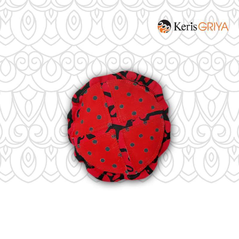 Jual Batik Keris Totte Bunga Bulat Batik Katun Cap Kombinasi Polkadot ...