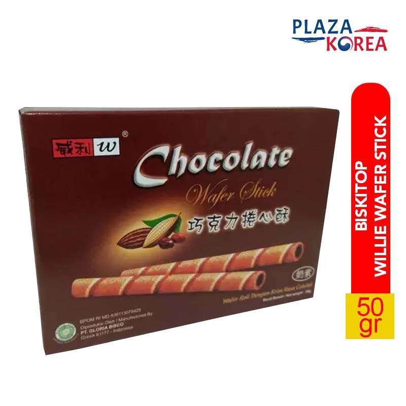 Jual Biskitop Willie Wafer Stick 50gr – Biskuit Stik Renyah Rasa Coklat ...