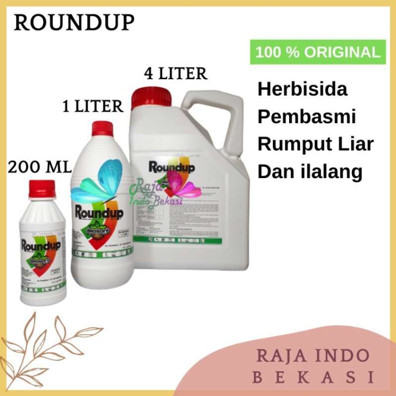 Jual Ori Roundup 4 Liter Obat Pembasmi Rumput Ilalang Herbisida Round ...