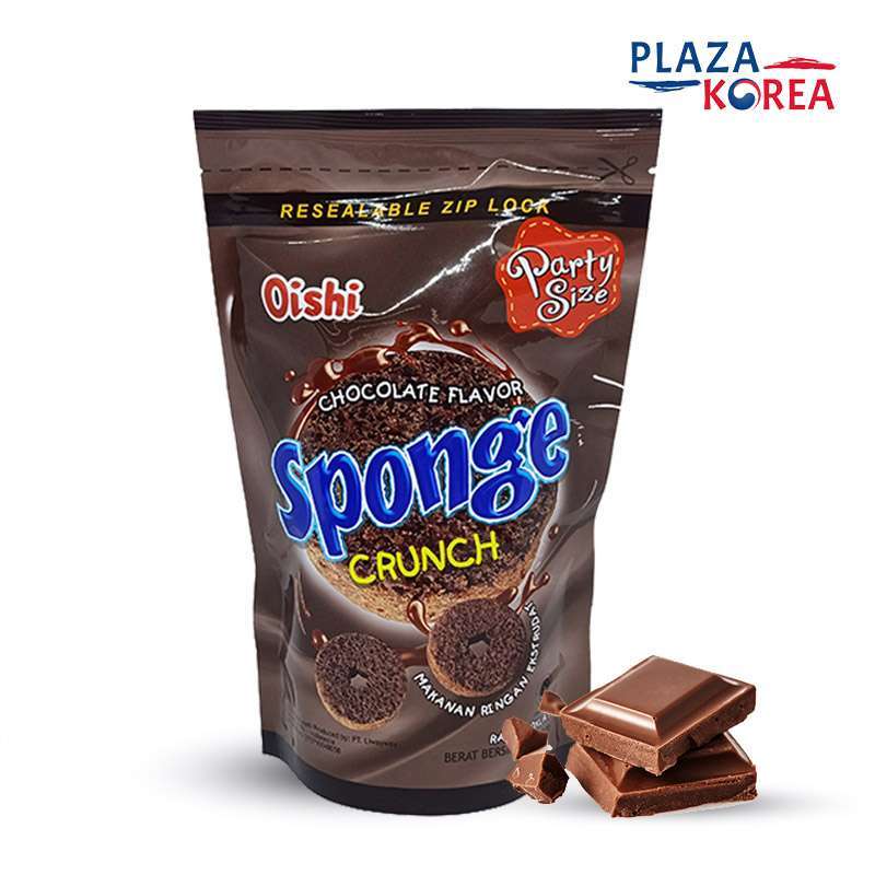Jual OISHI SPONGE CRUNCH 110 GRAM (COKELAT) - CEMILAN RINGAN MANIS ...