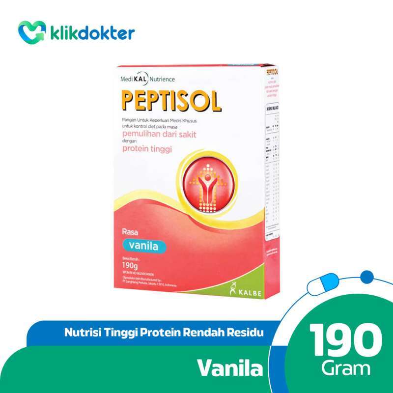 Jual Peptisol Vanilla 189gr - Nutrisi Tinggi Protein Di Seller ...