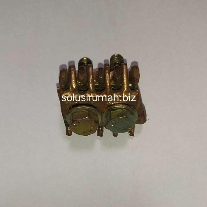 Jual klem clamp tembaga 16 - 50 mm copper penjepit kabel 50mm antena ...