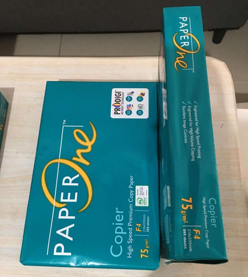 Jual Kertas Hvs F4 Merk Paper One (f4) 75kg Harga Pabrik Di Seller ...