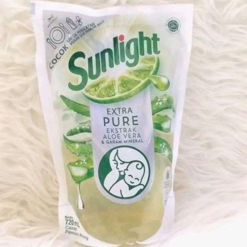 Jual Sunlight Extra Pure Sabun Cuci Piring [720 Ml/kemasan Pouch] Di Seller Dewdew_store - Kota ...