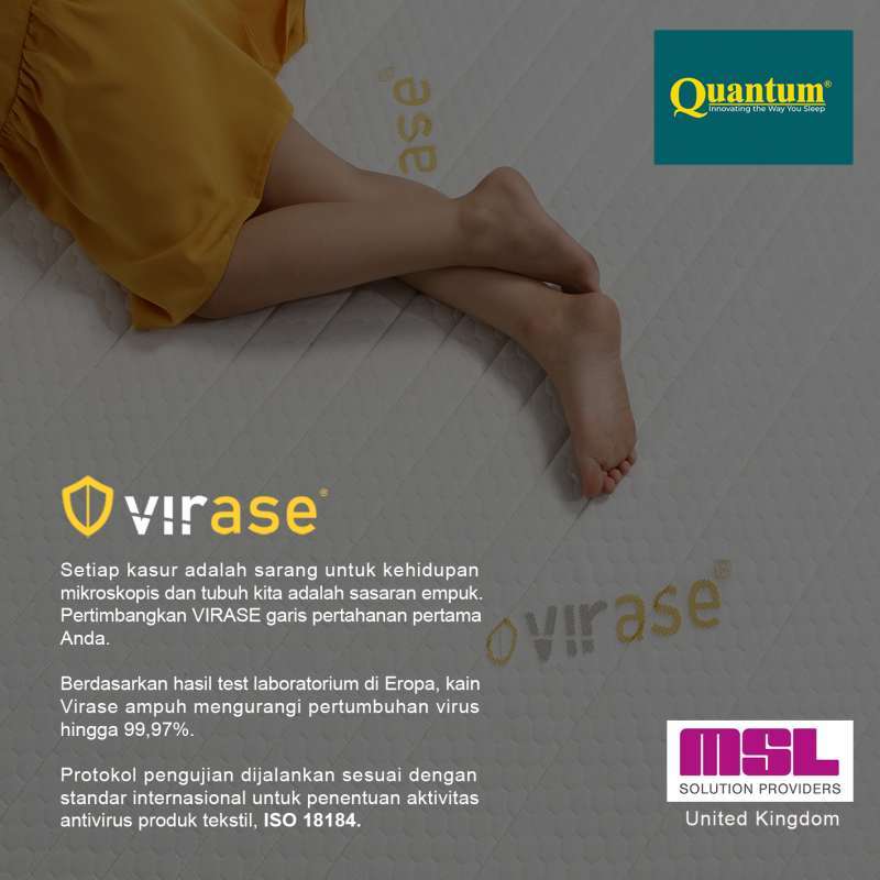 Promo Quantum Kasur Orthopedic Posture Master Greentea Latex Virase ...
