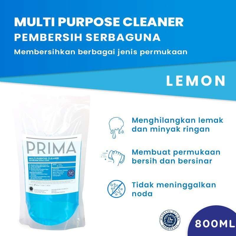 Jual PRIMA Multi Purpose Cleaner Lemon 800ml di Seller OT Official ...